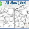All About Dad Printable, Father's Day Coloring Page, All About My ...