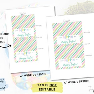 Pop It Easter Tag, Pop It Gift Tag, Printable Pop It Easter, Poppin ...