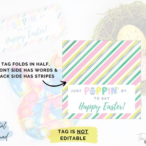 Pop It Easter Tag, Pop It Gift Tag, Printable Pop It Easter, Poppin ...