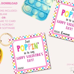 Pop It Valentines Card, Personalized Valentine, Valentine's Day Cards ...