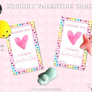 Printable Squishy Valentine Card, Squishy Valentine Card, Squish ...