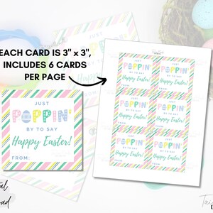 Pop It Easter Tag, Easter Favor Tag, Pop It Gift Tag, Pop by Printable ...