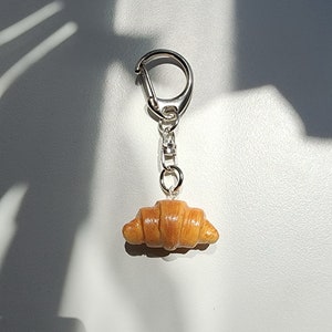 Croissant Keychain | Cute Bag Accessory | Handmade Keychain for ...