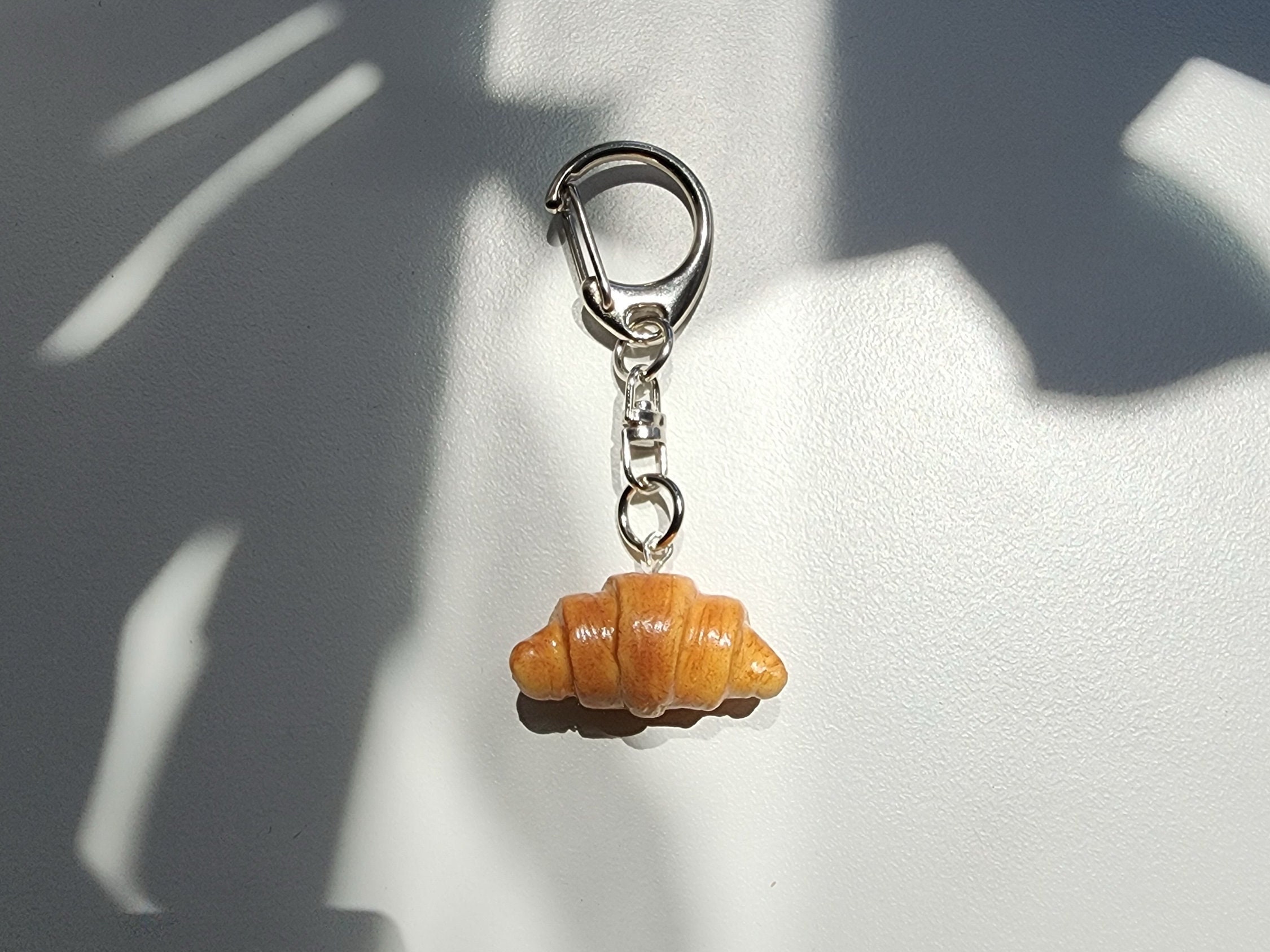 Croissant Keychain Cute Bag Accessory Keychain for Croissant Lovers - Etsy