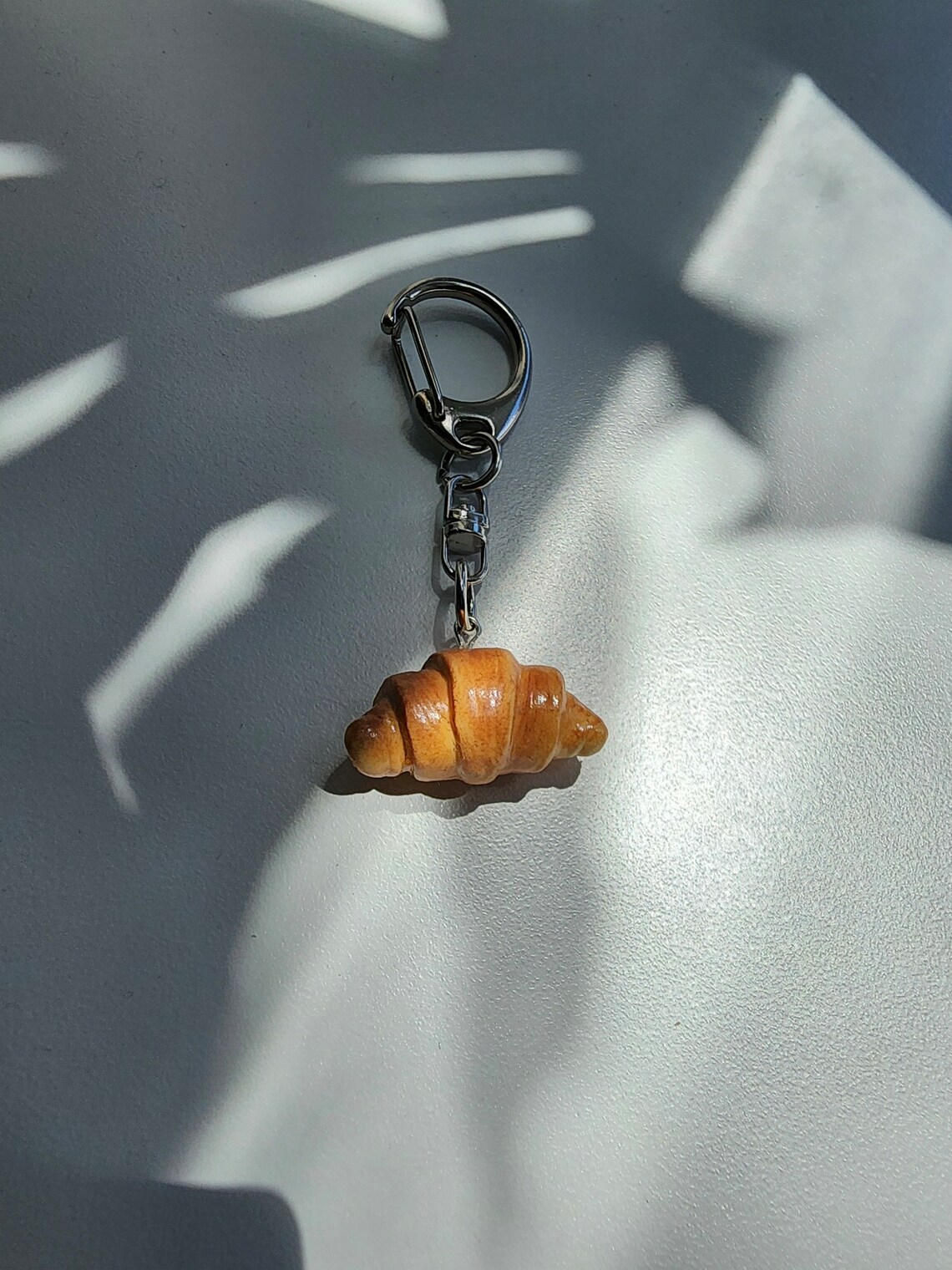 Croissant Keychain Cute Bag Accessory Keychain for Croissant Lovers - Etsy
