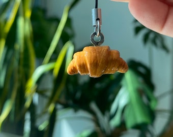Croissant Keychain Cute Bag Accessory Keychain for Croissant Lovers - Etsy
