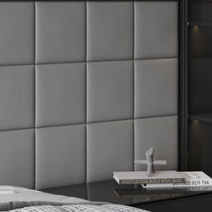 BEDROOM Wall Panel 12"x12" KING QUEEN Size Headboard Upholstered ...