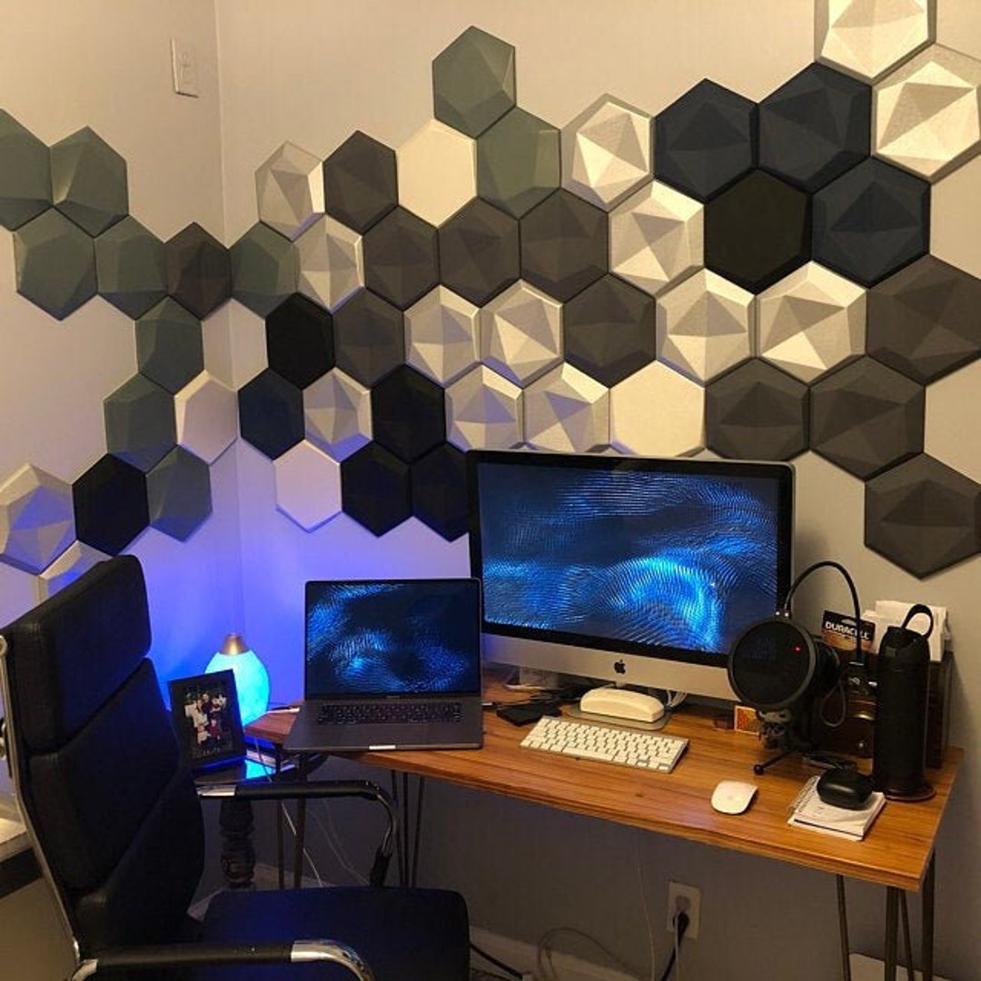 ACOUSTIC PANEL for Gaming Room Music Studio Soundproofing Sound Damping ...