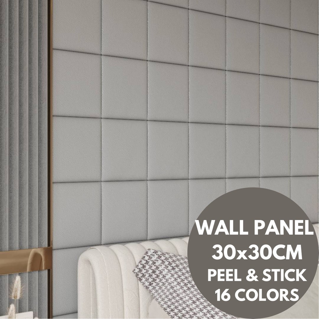 BEDROOM Wall Panel 12"x12" KING QUEEN Size Headboard Upholstered ...