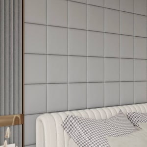 UPHOLSTERED WALL PANELS Square 30x30cm Cushion Wall Panel, Adhesive ...