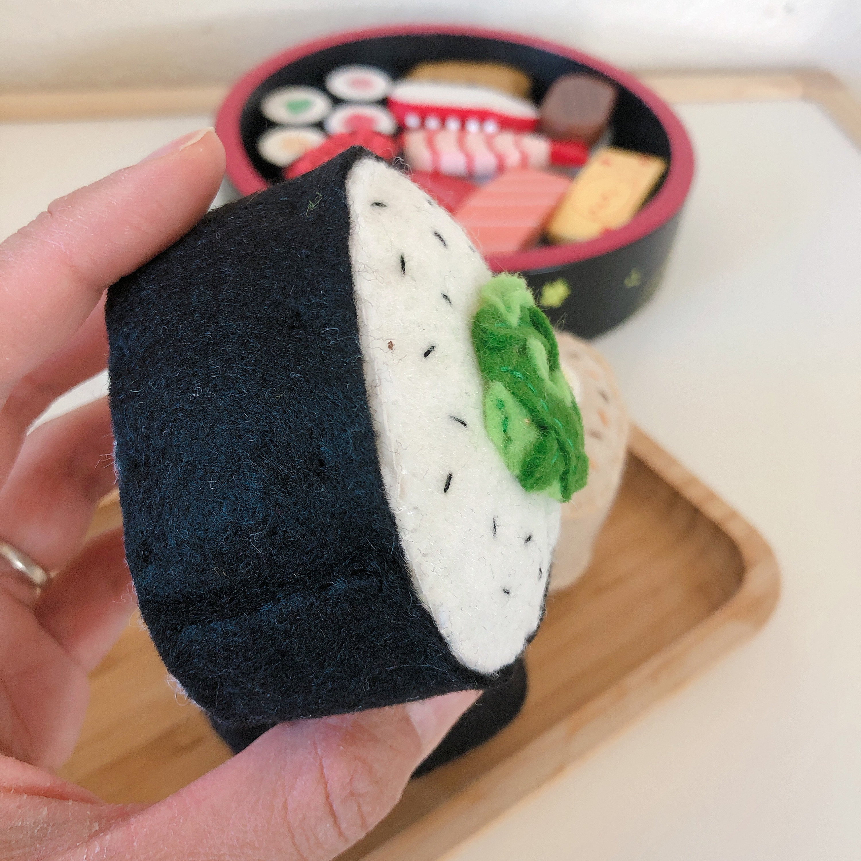 Pretend Play Toys felt onigiri felt Japanese food felt rice balls felt ...