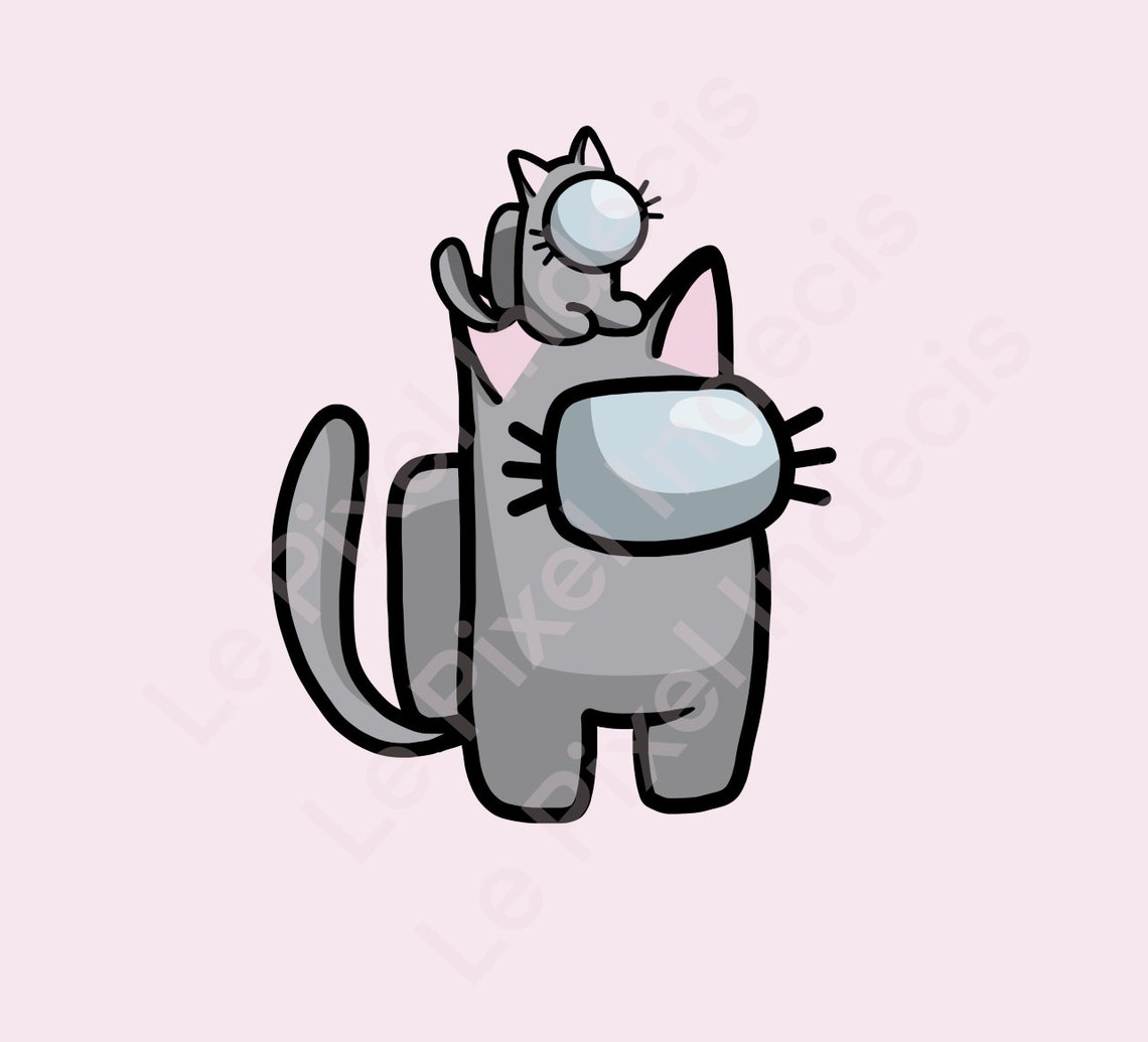 Among us Cat Crewmate Digital PNG File | Etsy