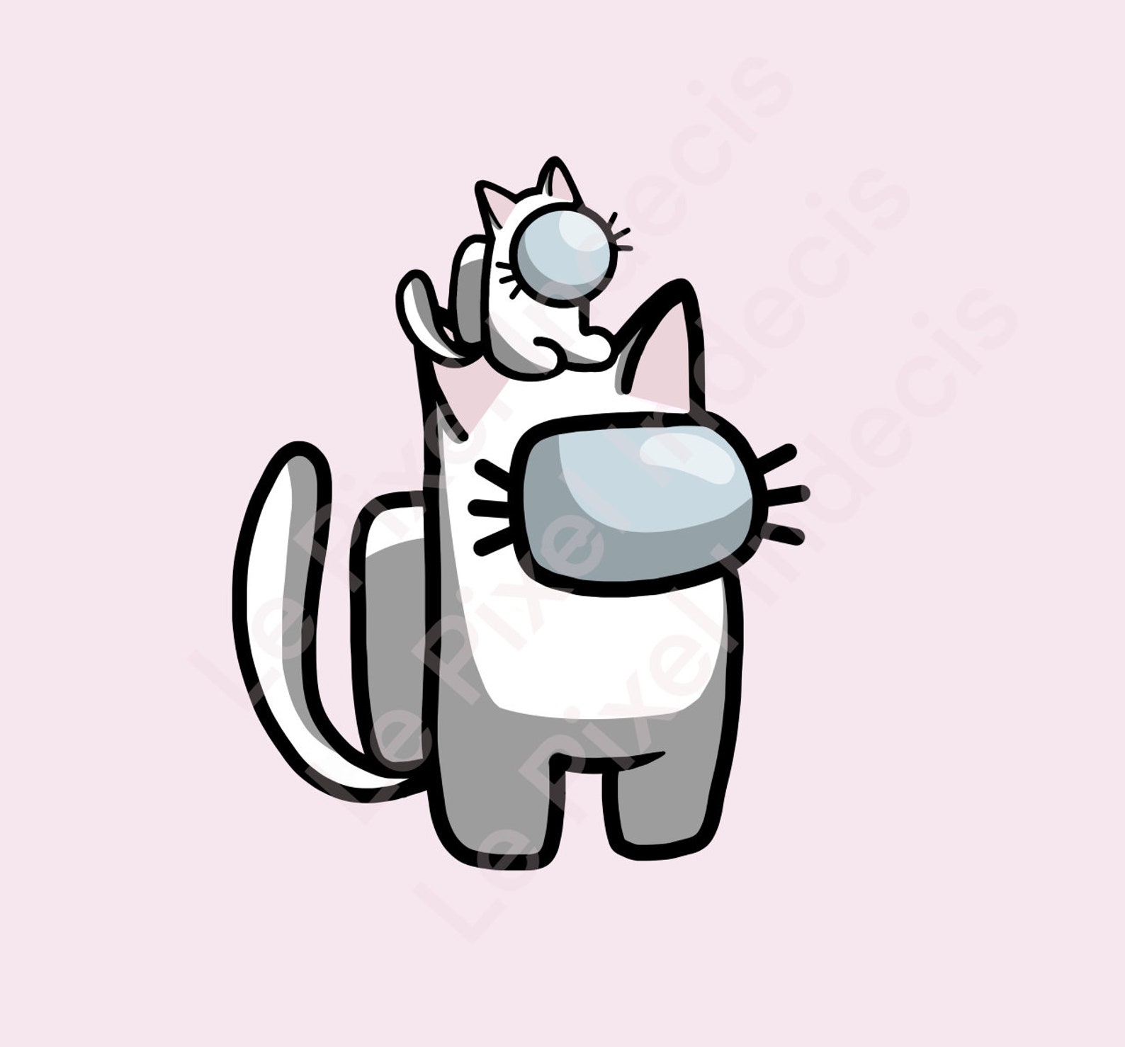 Among us Cat Crewmate Digital PNG File | Etsy