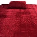 Deep Red Velvet Quilt, Deep Red Velvet Bedding, Deep Red Blanket, Star ...