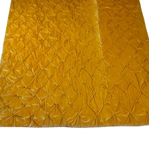 Luxury Gold Velvet Quilt, Hand Stitched Bedding, Wedding Gift - Etsy