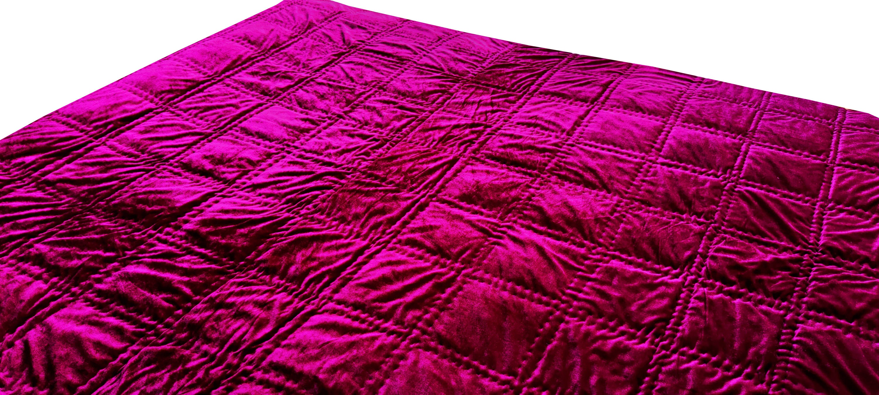 Deep Red Velvet Quilt Deep Red Velvet Comforter Velvet | Etsy