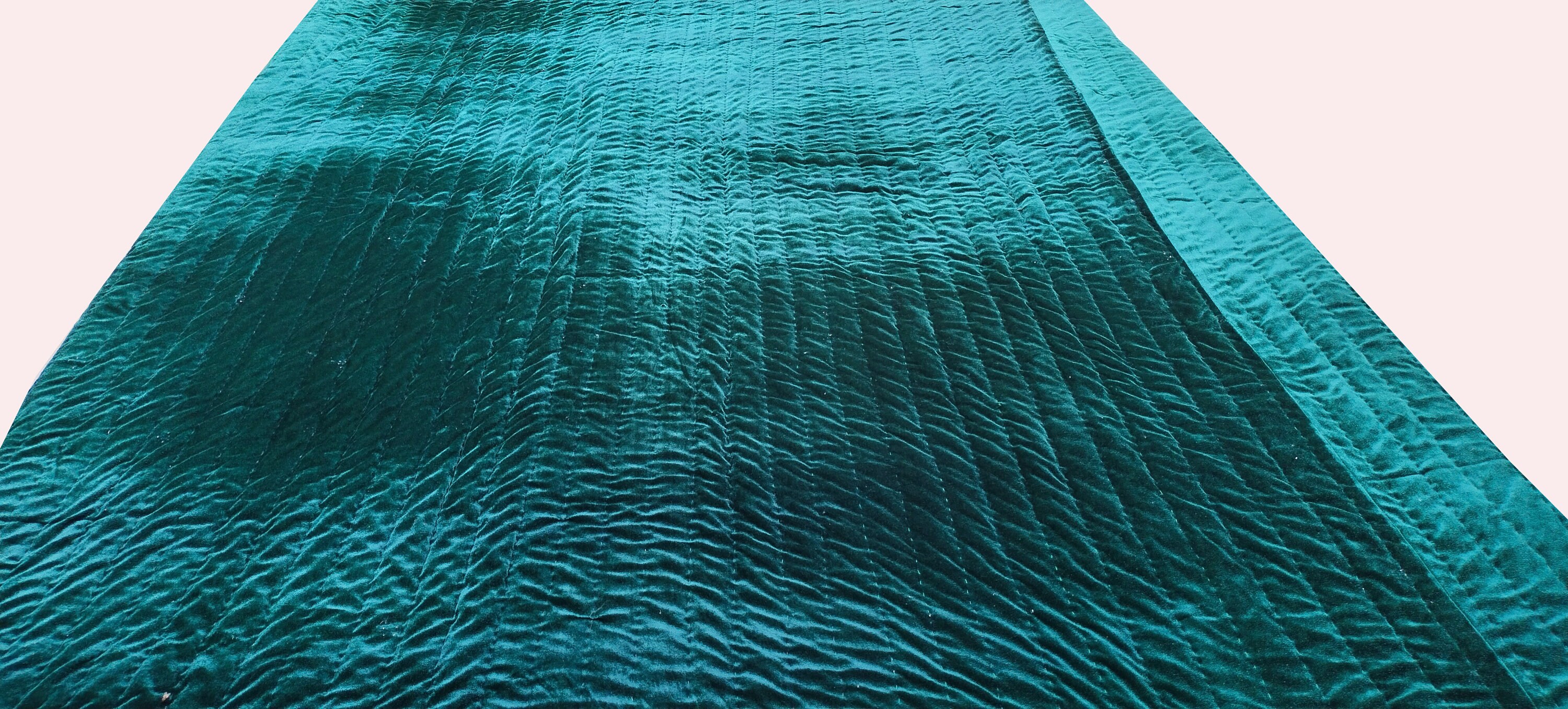 Teal Velvet Comforter Teal Luxury Quilt Teal Queen Quilt | Etsy