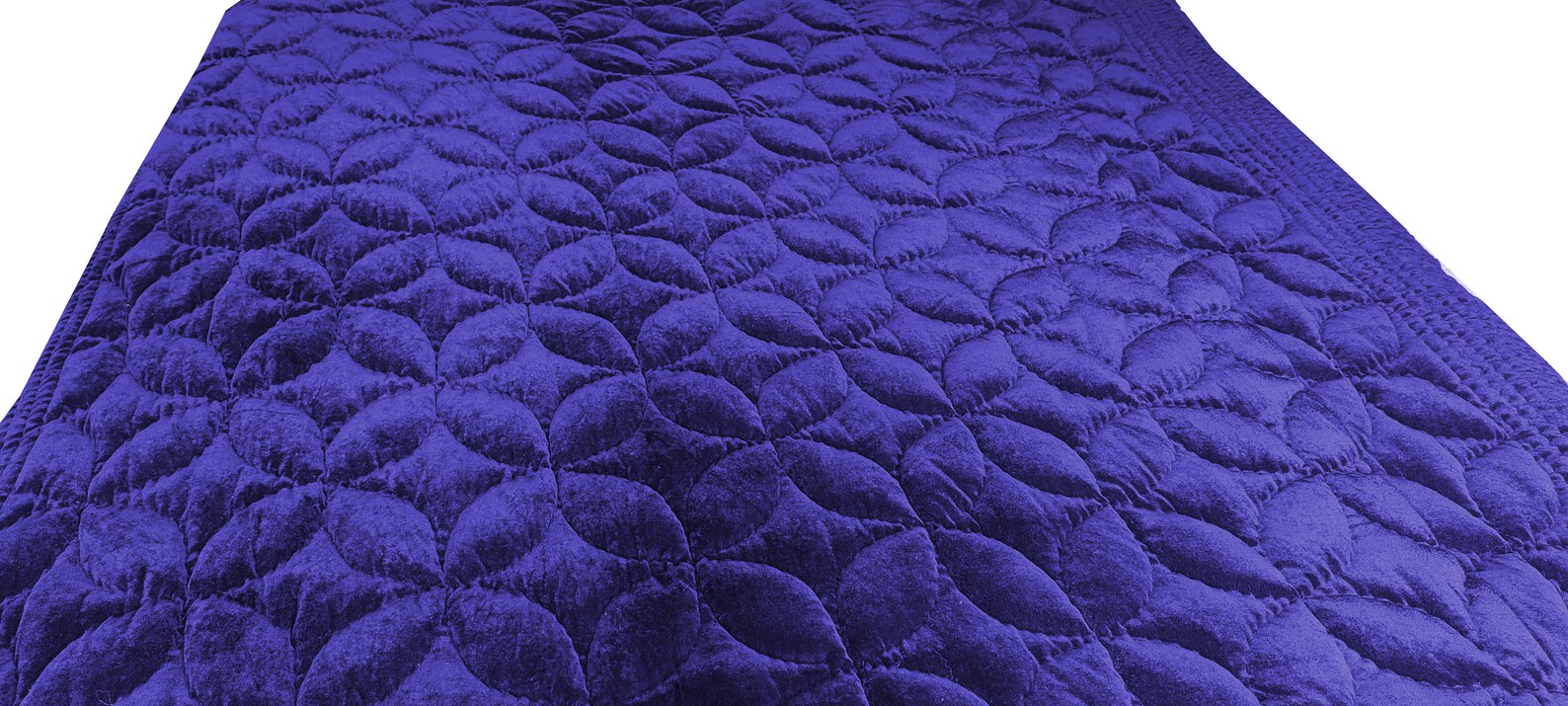 Dorm Quilt, Royal Blue Luxury Quilt, Royal Blue Queen Quilt, Dark Blue ...