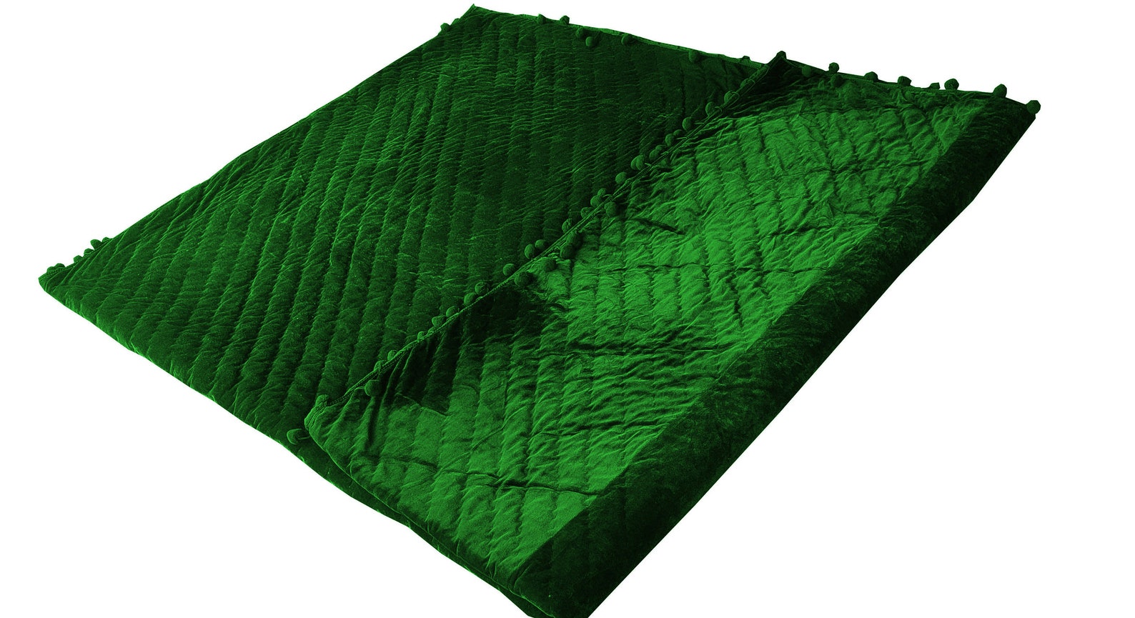 Emerald Green Velvet Quilt Velvet Quilt King Lap Size Quilt - Etsy