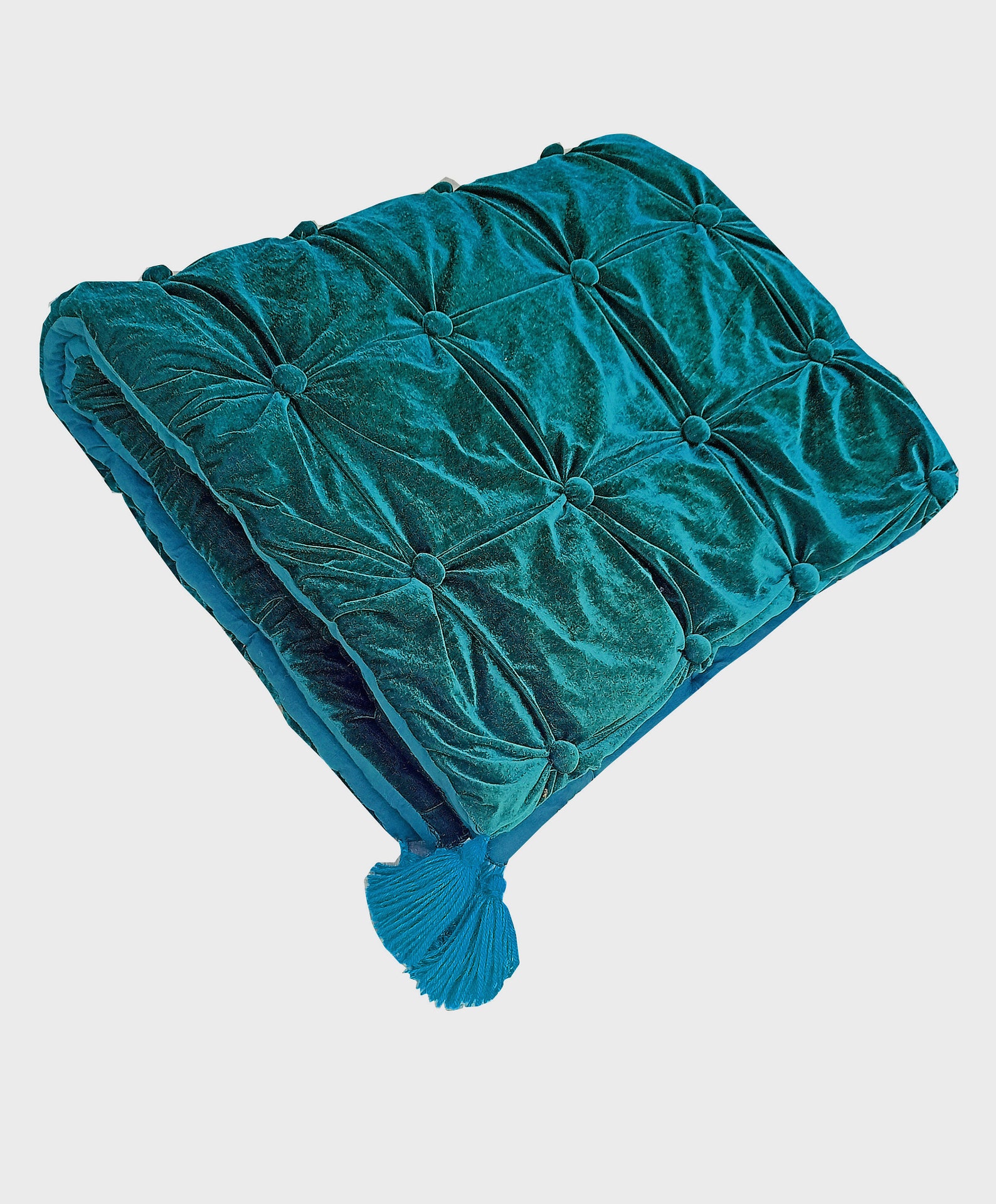 Teal Velvet Comforter Teal Luxury Quilt Teal Queen Quilt | Etsy