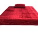 Deep Red Velvet Quilt, Deep Red Velvet Bedding, Deep Red Blanket, Star ...