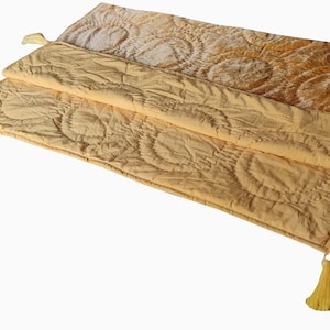 Gold Velvet Quilt, Velvet Comforter, Queen Quilt, Gold King Size Quilt ...