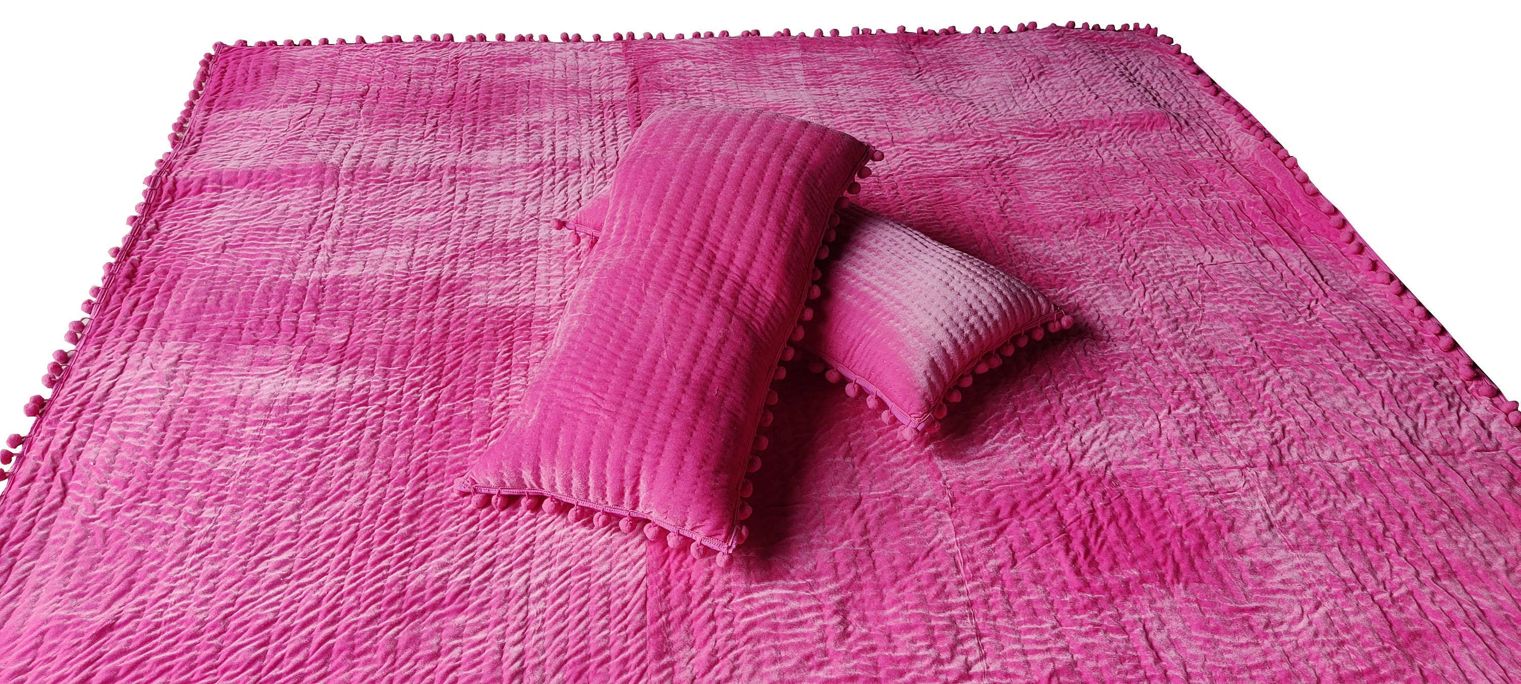 Baby Pink Velvet Velvet Comforter King Quilt Queen Quilt - Etsy