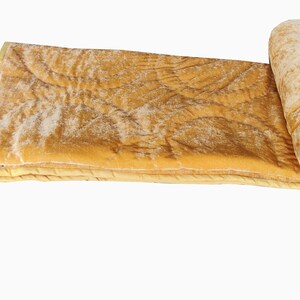 Gold Velvet Quilt, Velvet Comforter, Queen Quilt, Gold King Size Quilt ...