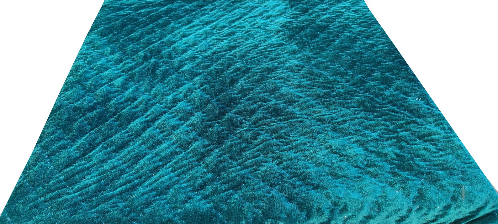 Teal Velvet Comforter Teal Luxury Quilt Teal Queen Quilt | Etsy