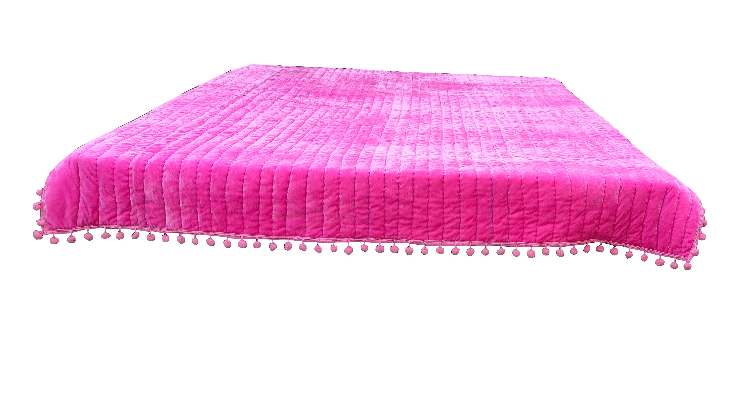 Baby Pink Velvet Velvet Comforter King Quilt Queen Quilt | Etsy