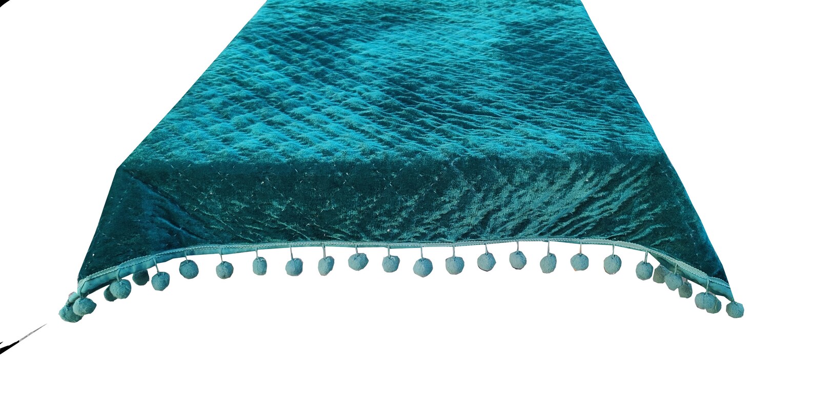 Teal Velvet Quiltteal Velvet Quiltvelvet Quilt King Lap - Etsy