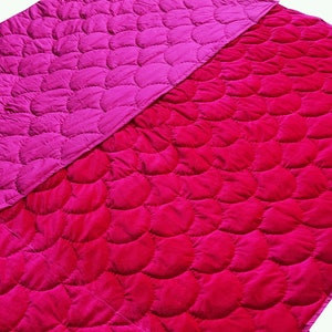 Baby Pink Velvet Quilt, Hand-stitched Cotton Bedding, Pom Pom Decor - Etsy