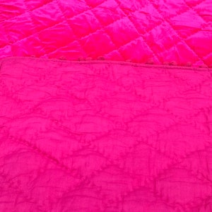 Fuchsia Ombre Velvet Quilt Fuchsia Throw Blanket Fuchsia Queen Quilt ...