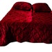 Deep Red Velvet Quilt Deep Red Velvet Bedspread Velvet - Etsy