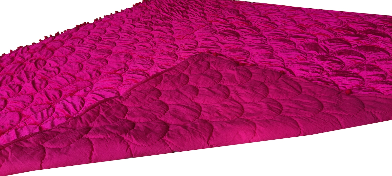 Fuchsia Velvet Ombre Velvet Quilt Fuchsia Throw Blanket - Etsy