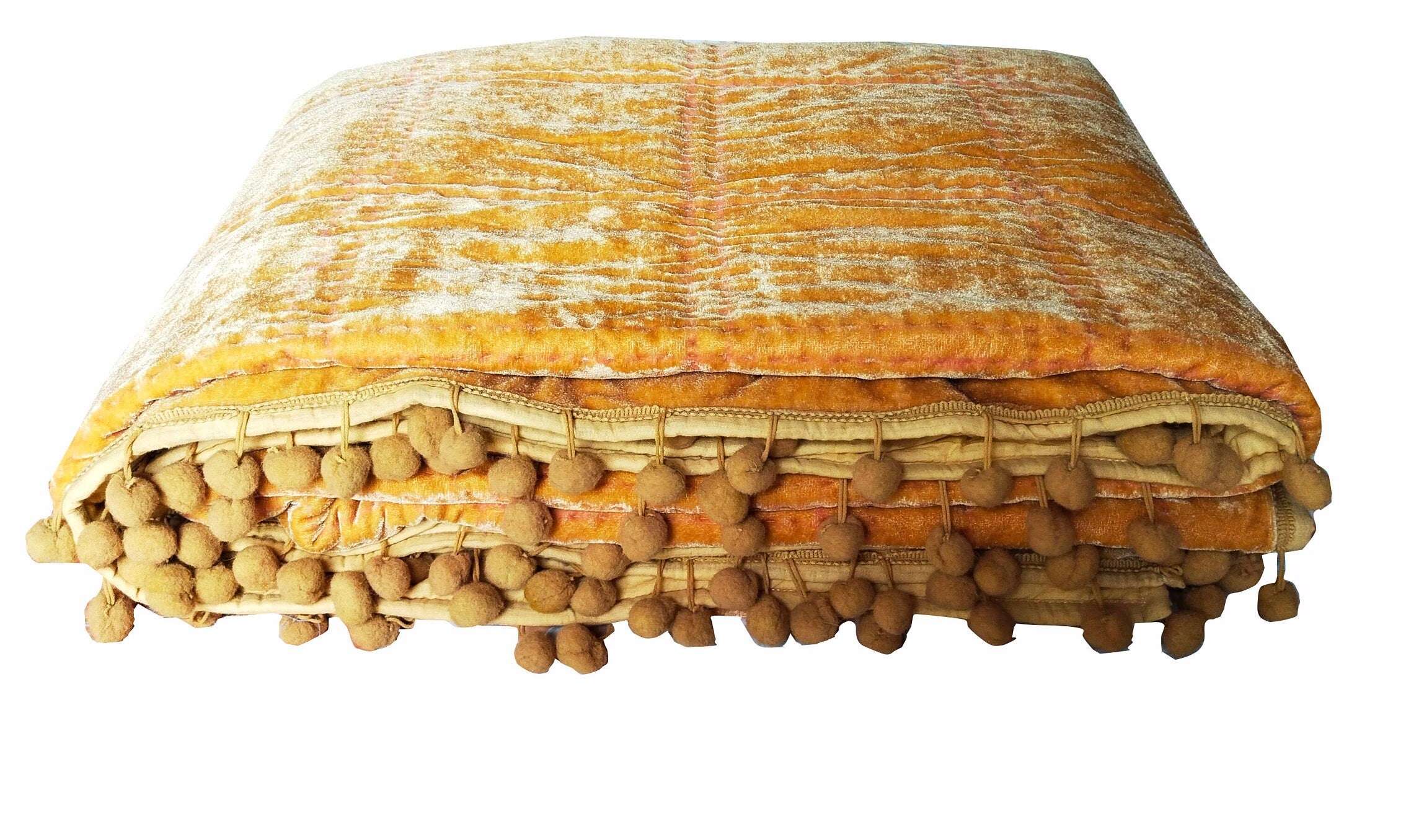 Dark light Gold Velvet Quilt Gold Velvet Comforter Velvet | Etsy