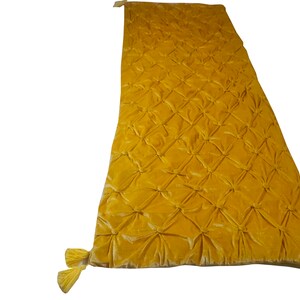Luxury Gold Velvet Quilt, Hand Stitched Bedding, Wedding Gift - Etsy