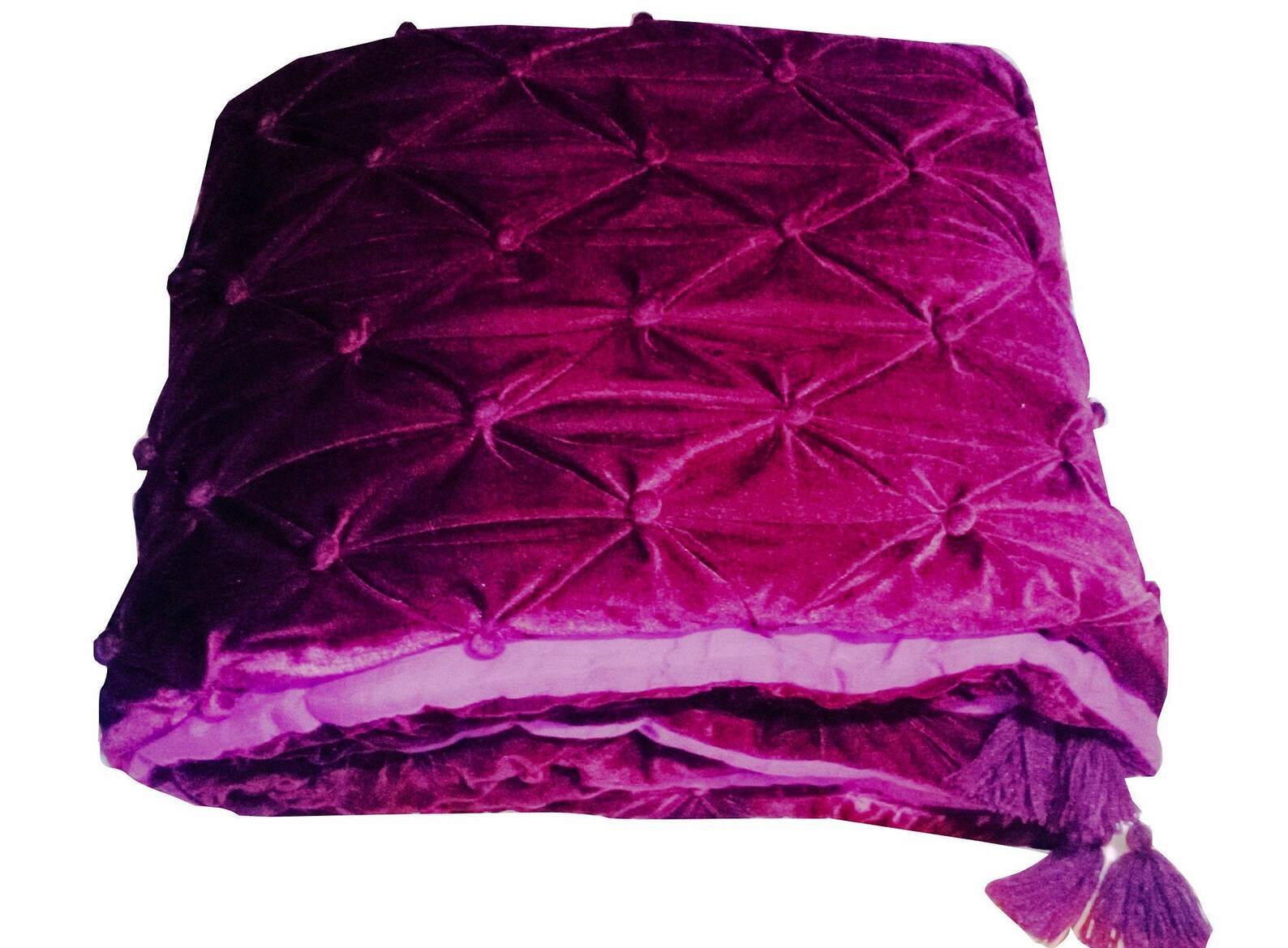 Luxury Gold Velvet Quilt Comforter Blanket Bedspread King Size | Etsy