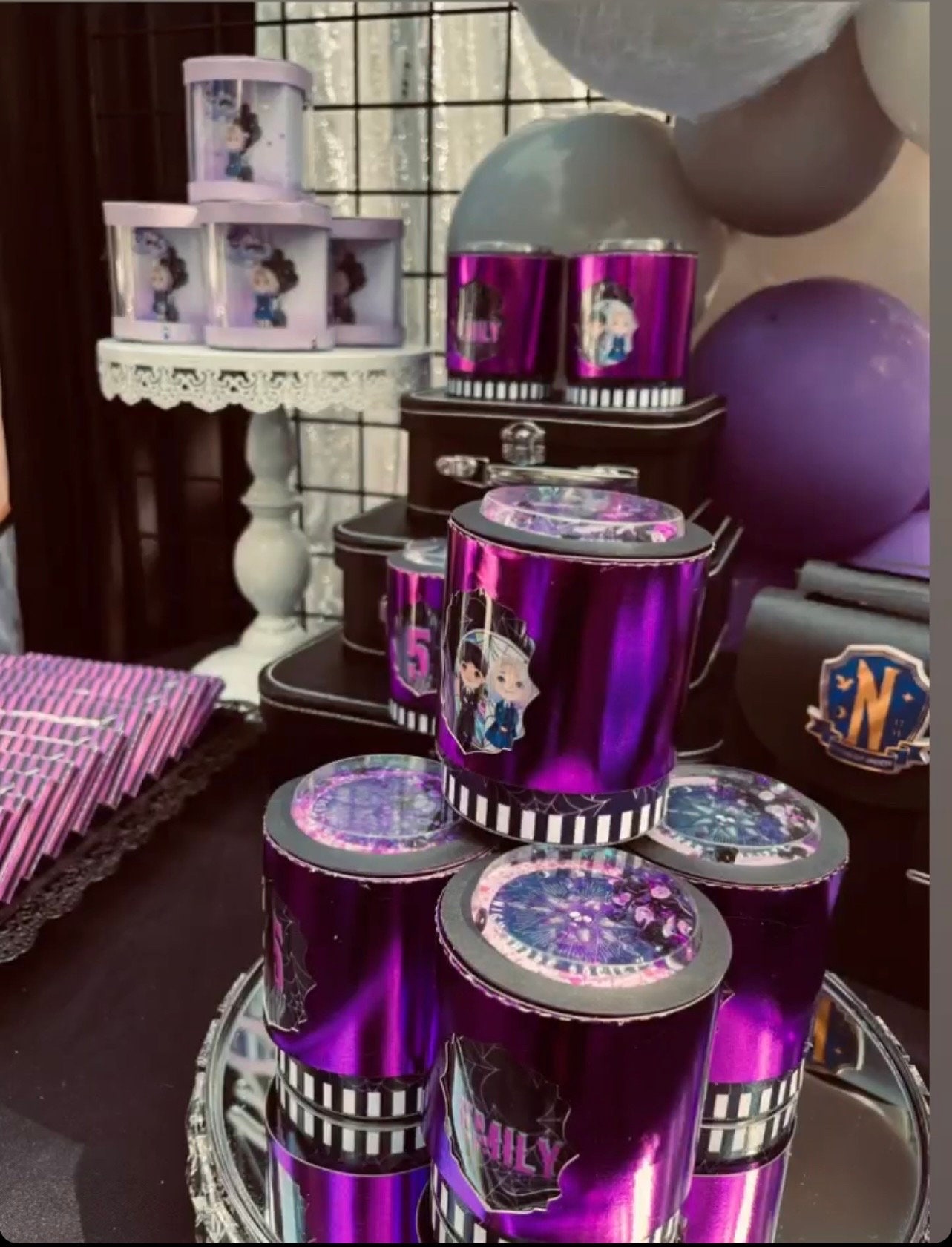 Wednesday Addams Themed Party Chocolate Bar Favor Box - Etsy