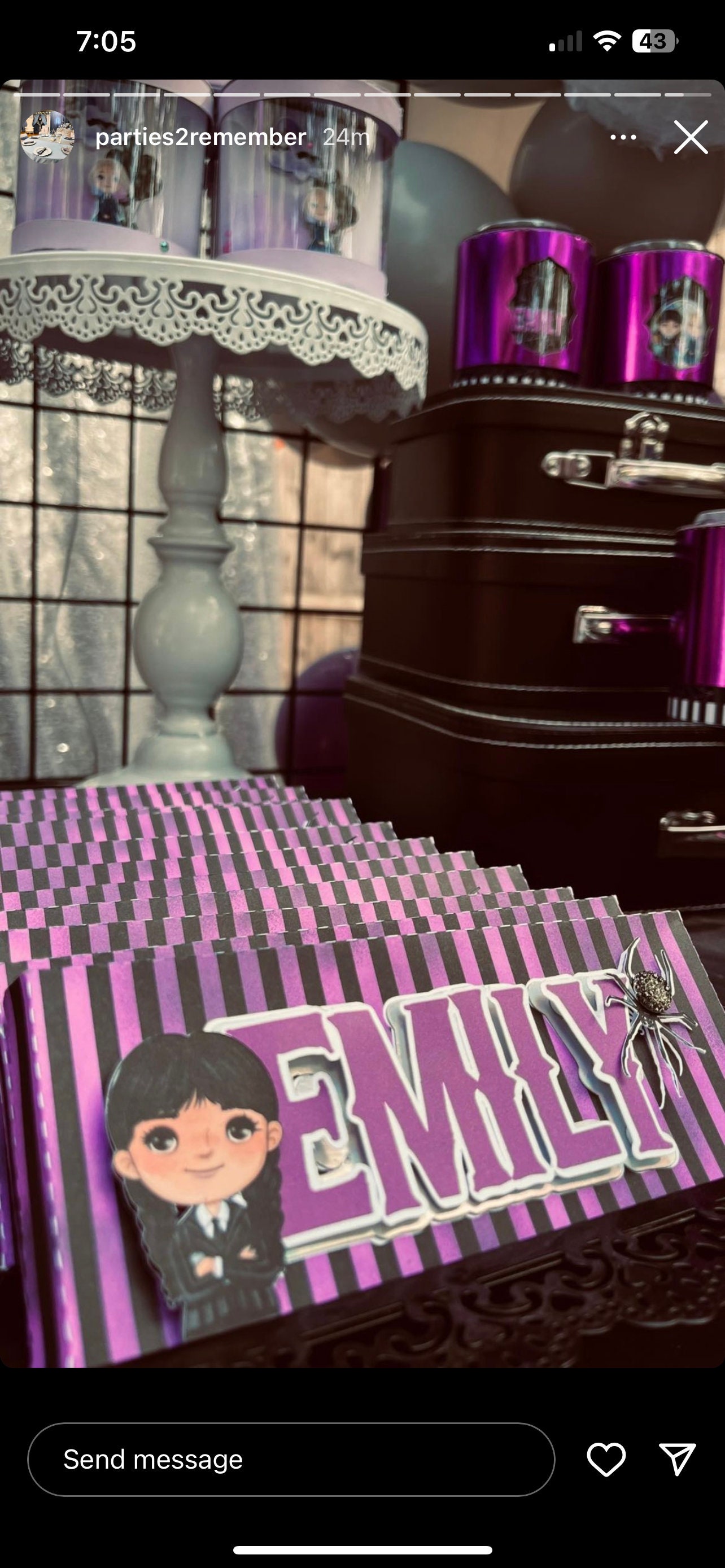 Wednesday Addams Themed Party Chocolate Bar Favor Box - Etsy