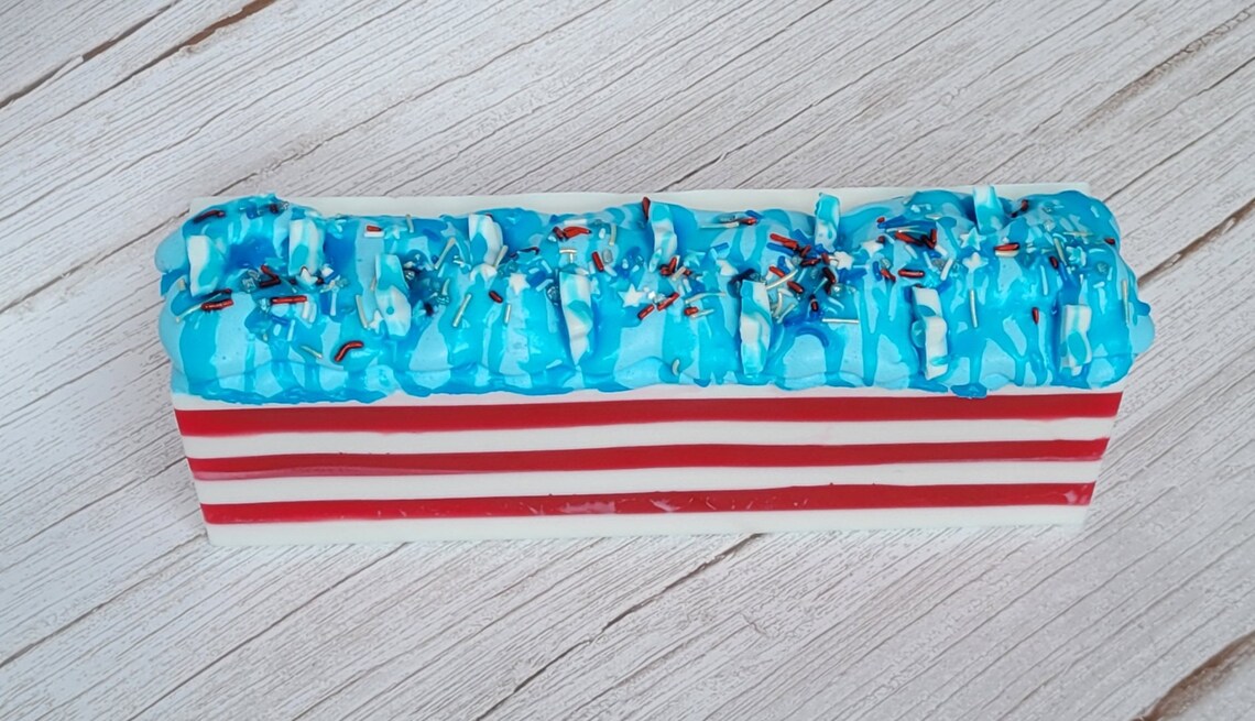 US Flag Theme Handmade Soap - Etsy