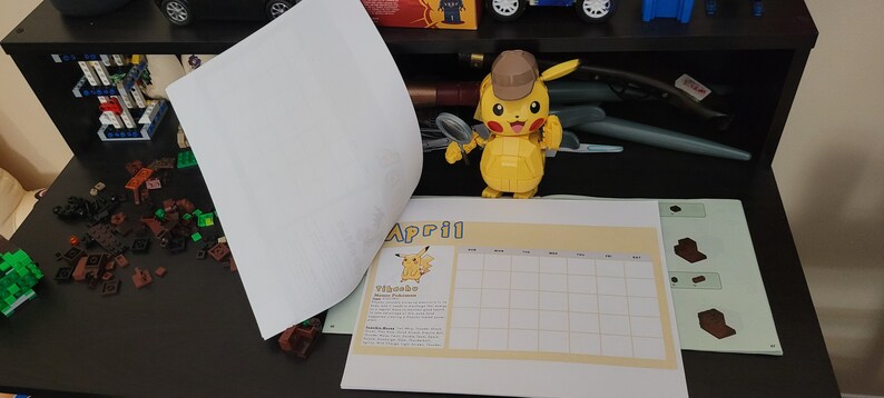 Printable Pokemon Calendar | Printable Kids Calendar | Pikachu | PDF ...