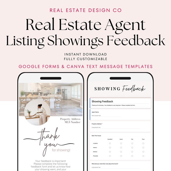 Realtor Tour Feedback Forms - Etsy