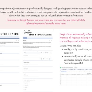 The Google Forms Bundle Real Estate Template Bundle Buyer & Seller ...