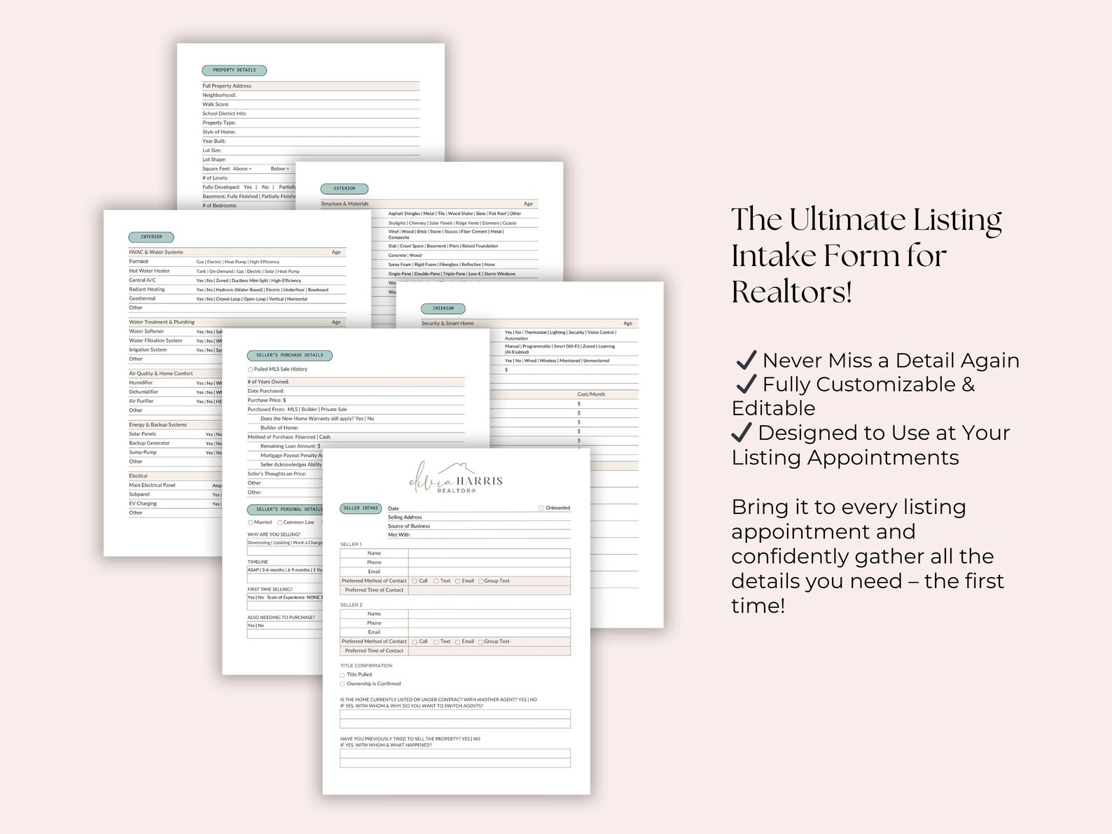 Real Estate Listing Presentation Property Intake, Listing Appointment ...