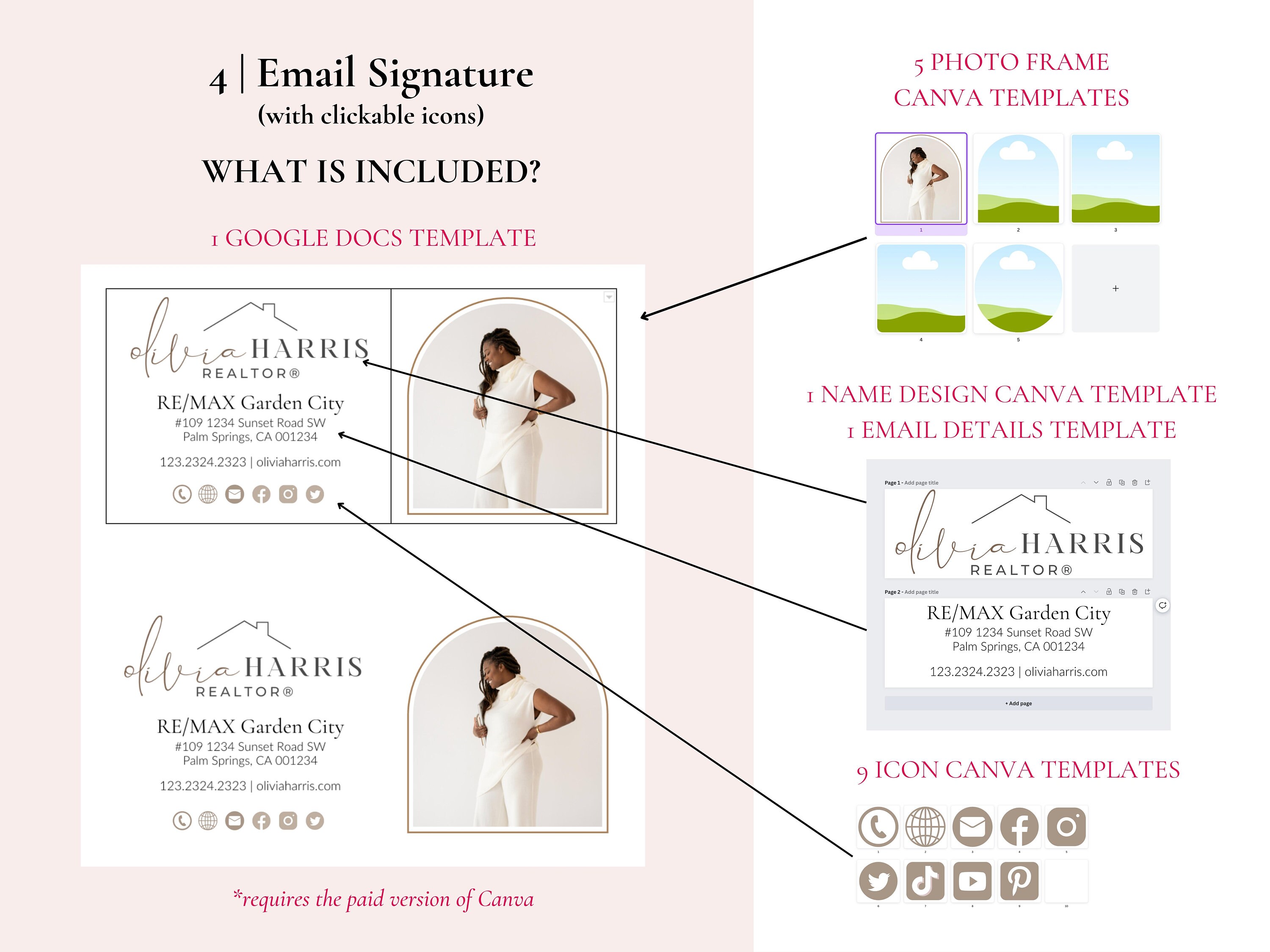 Real Estate Agent Printable Business Card, Digital Business Card With ...