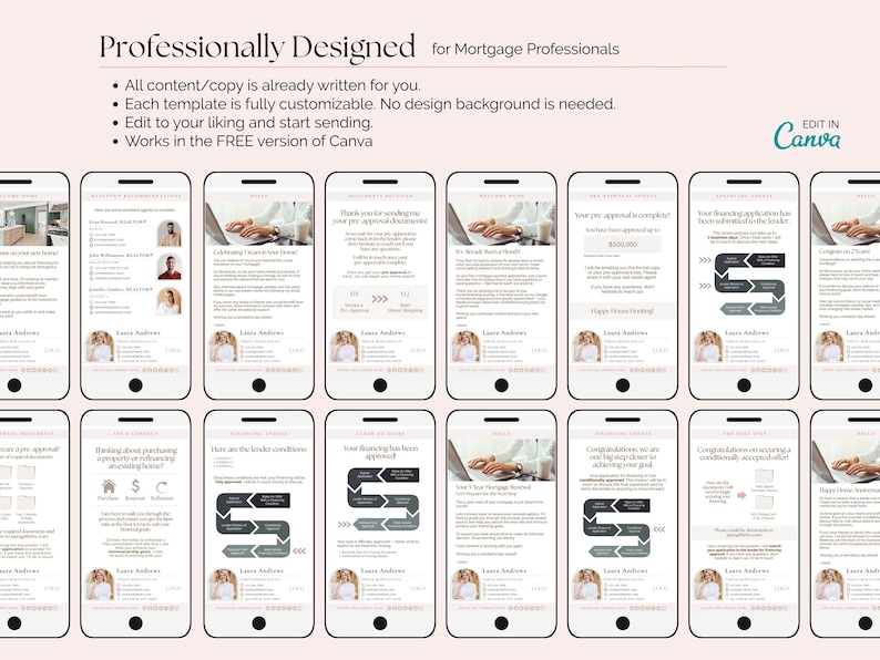 Mortgage Client Text Message Templates, Loan Officer Communication ...