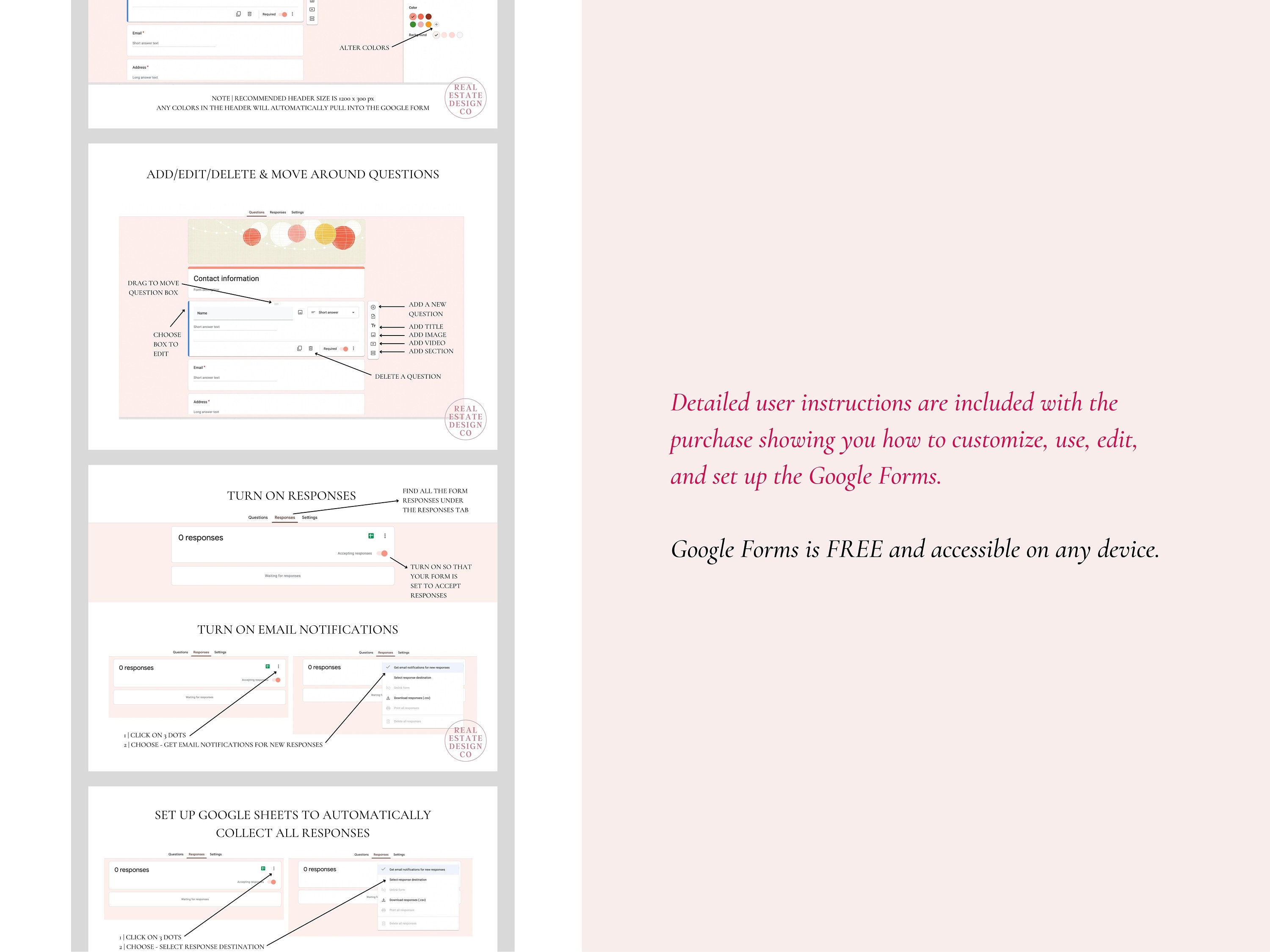 Transaction Coordinator Google Forms Templates Client Inquiry - Etsy