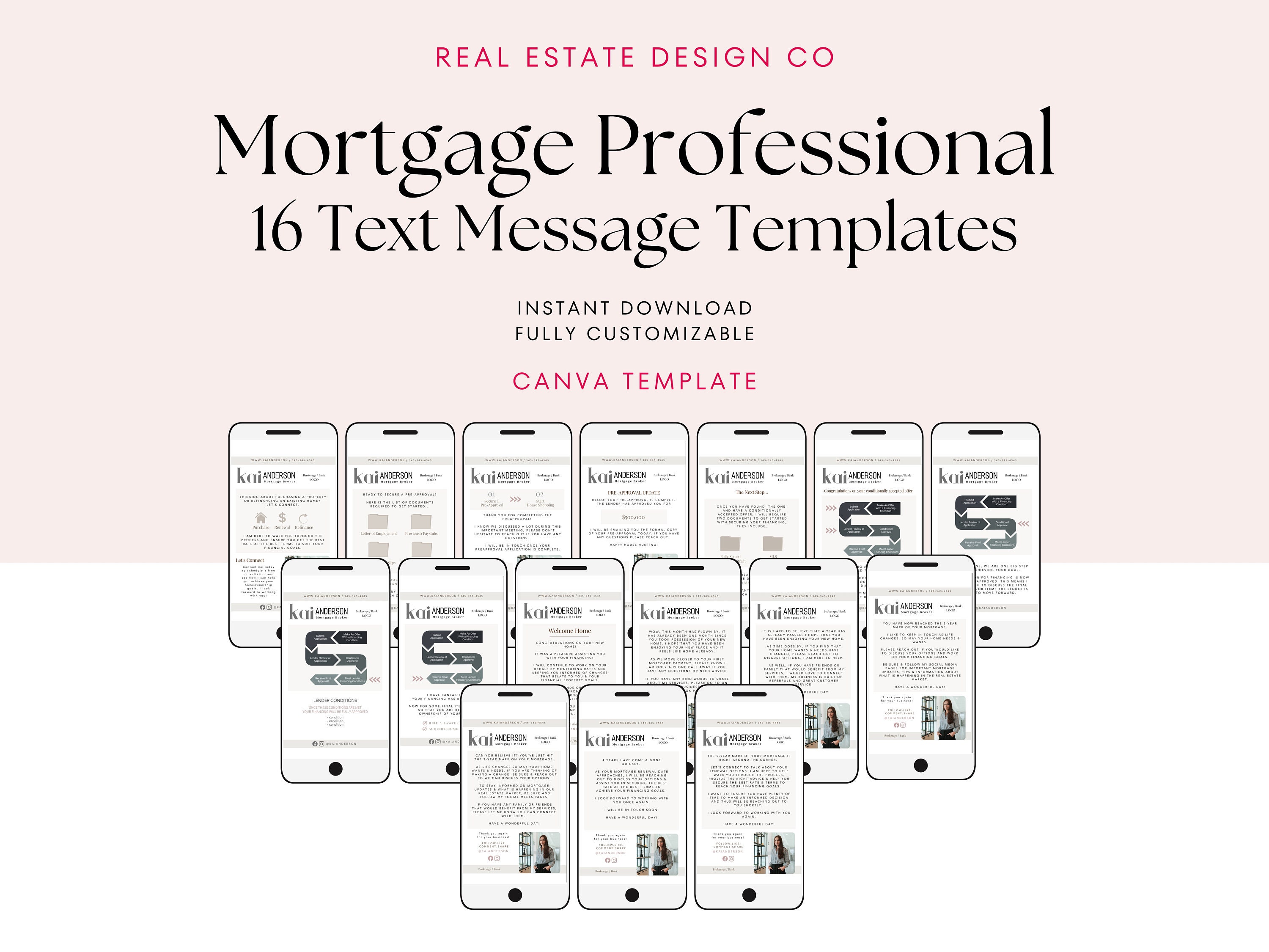 Text Message Templates Mortgage Professional Client Communication ...
