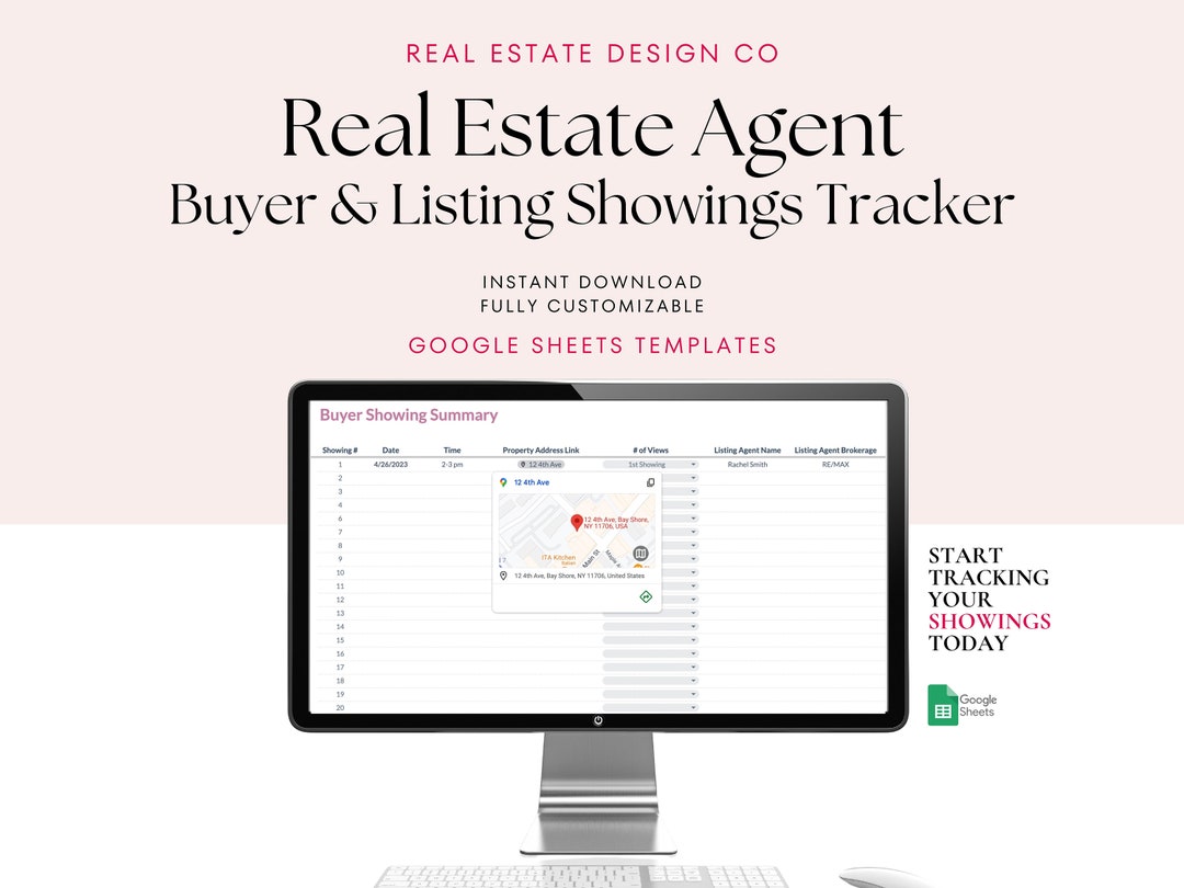 Real Estate Buyer Showings Tracker Listing Showings Tracker - Etsy